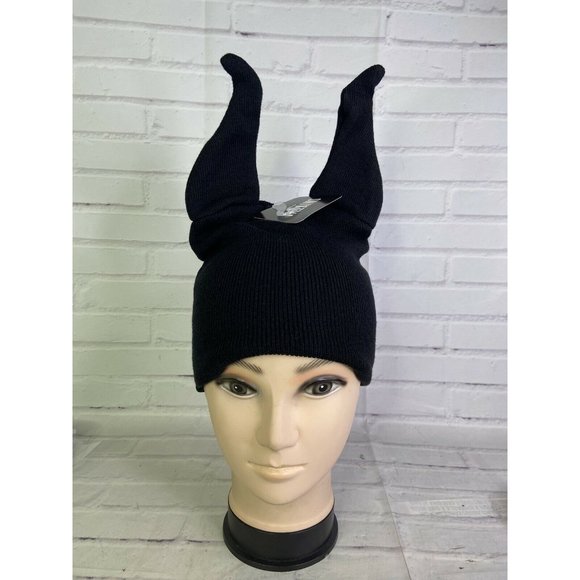 Disney | Accessories | Disney Villains Maleficent Horns Knit Black ...